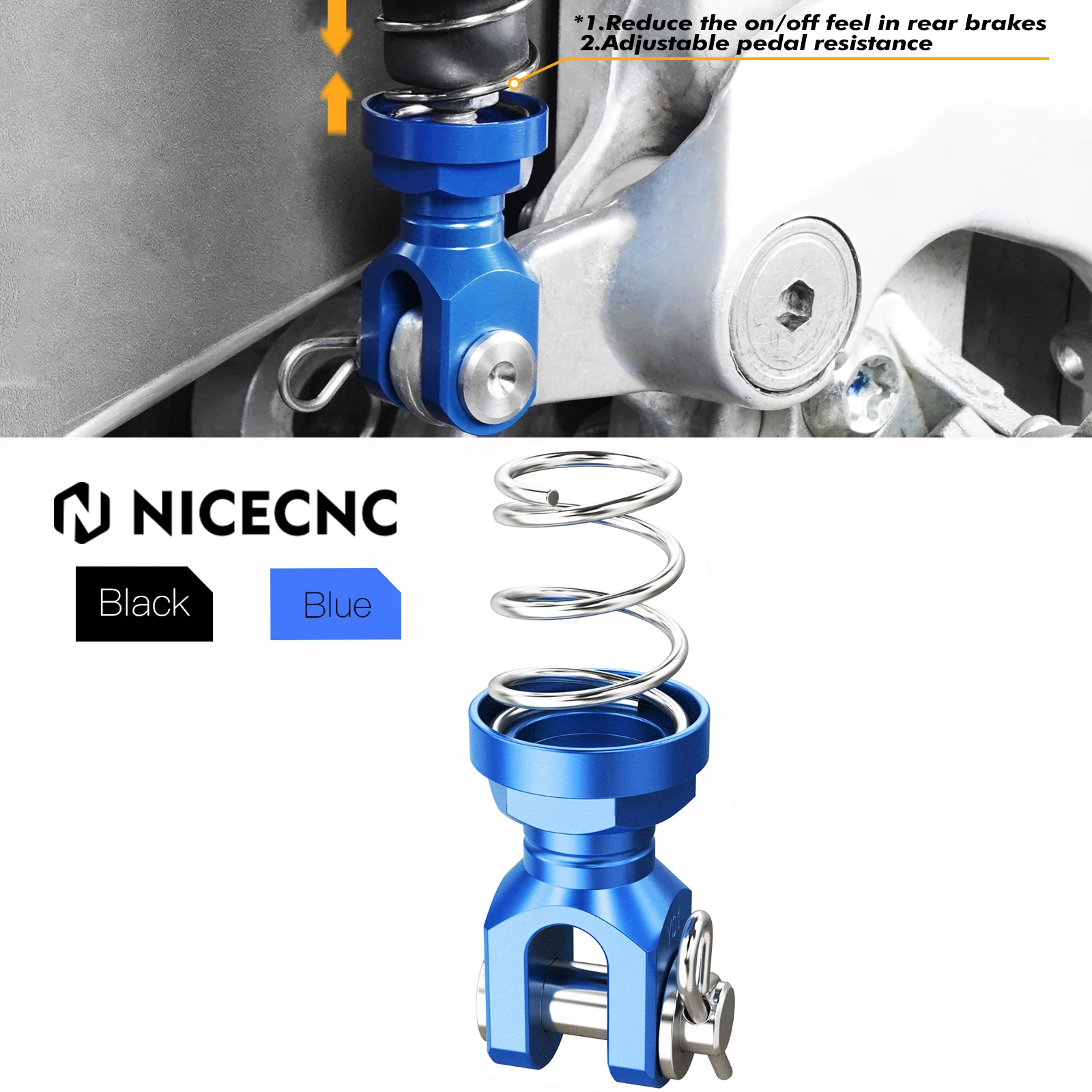 NICECNC Motorcycle Rear Brake Return Spring For Yamaha YZ125 YZ250 ...