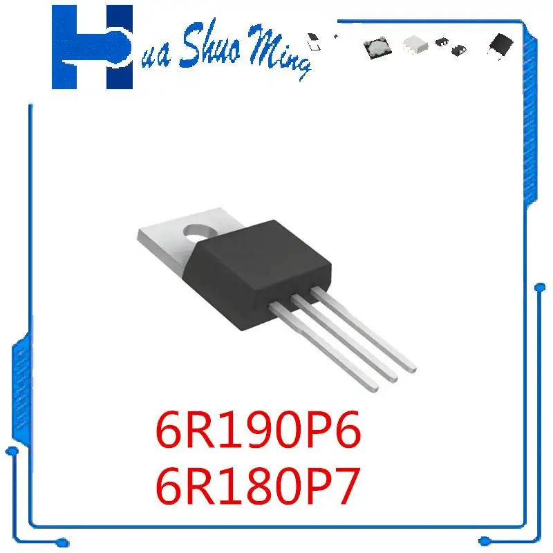 10Pcs/Lot IPP60R190P6 6R190P6 IPP60R180P7 6R180P7 TO-220