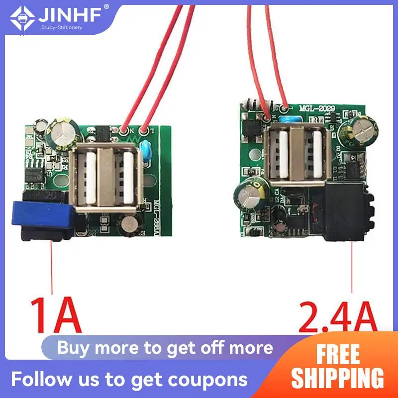 2-4A-1A-Dual-USB-Output-Charing-Power-Module-Circuit-Board-For-Mobile ...