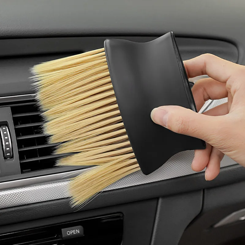 Car Air Outlet Cleaning Brush Dashboard Air Conditioner Detailing Dust ...