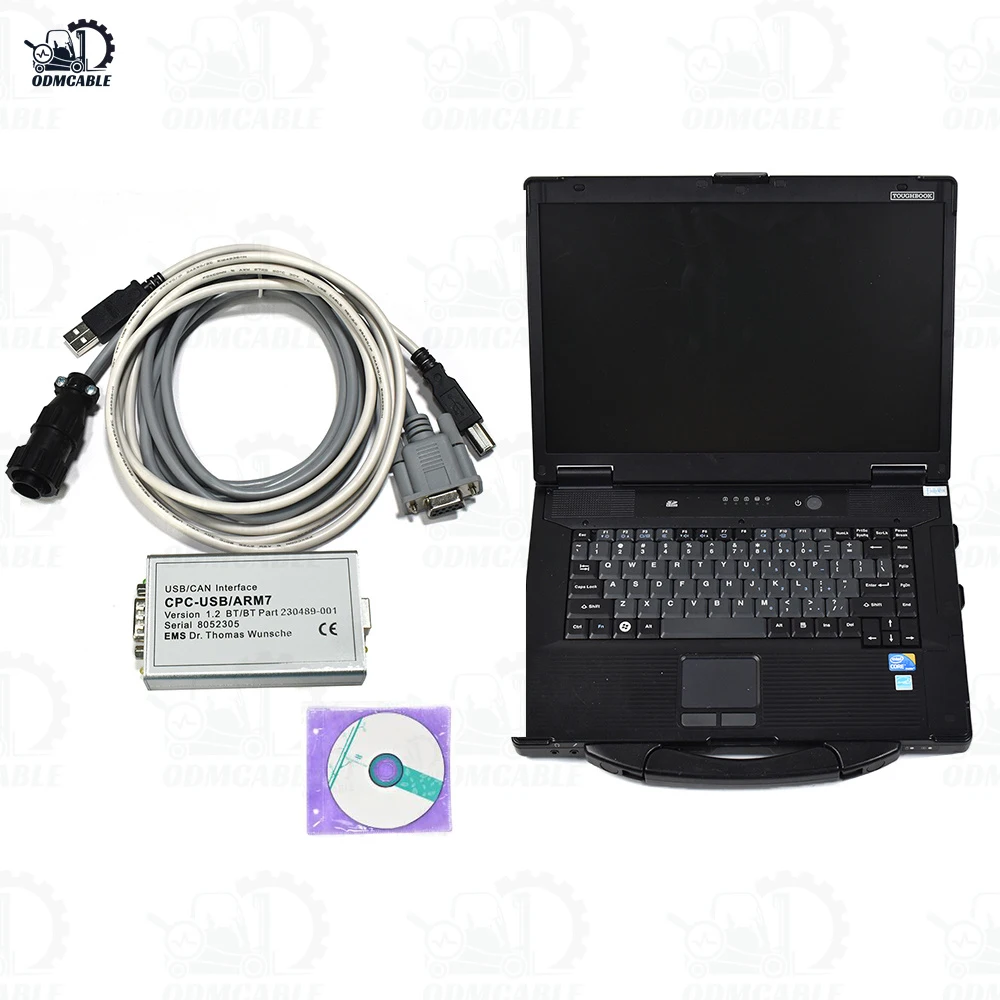 OBD CABLES Forklift truck SCAN Diagnostic Tool For Toyota BT Canbox CPC ...