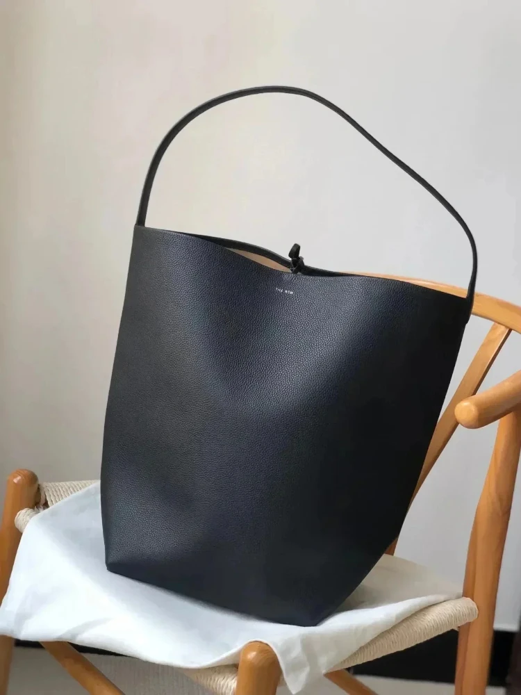 Bolsa-de-Ombro-nica-De-Couro-Genu-no-Tote-De-Balde-De-Linha-Couro-Cl ...