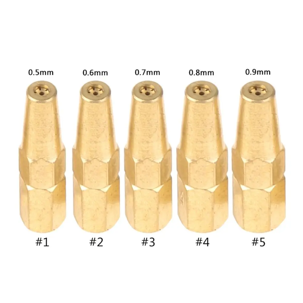 5pcs Gas Brazing Torch Nozzle H01 2 Oxygen Welding Torch Tip Propane ...