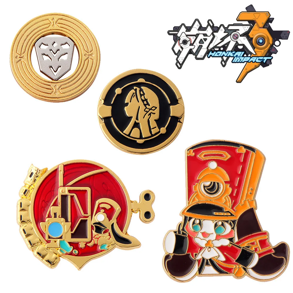 Game Honkai: Star Rail Cartoon Brooch Pins Anime Figure Badge Cosplay ...