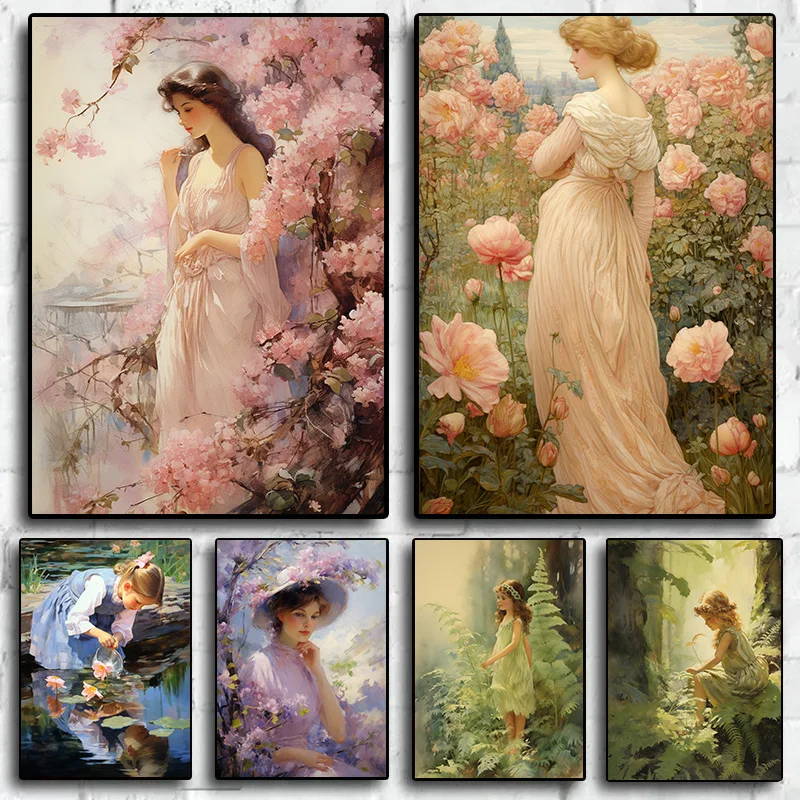 Cuadros-de-decoraci-n-de-ni-a-peque-a-arte-de-pared-de-habitaci-n ...