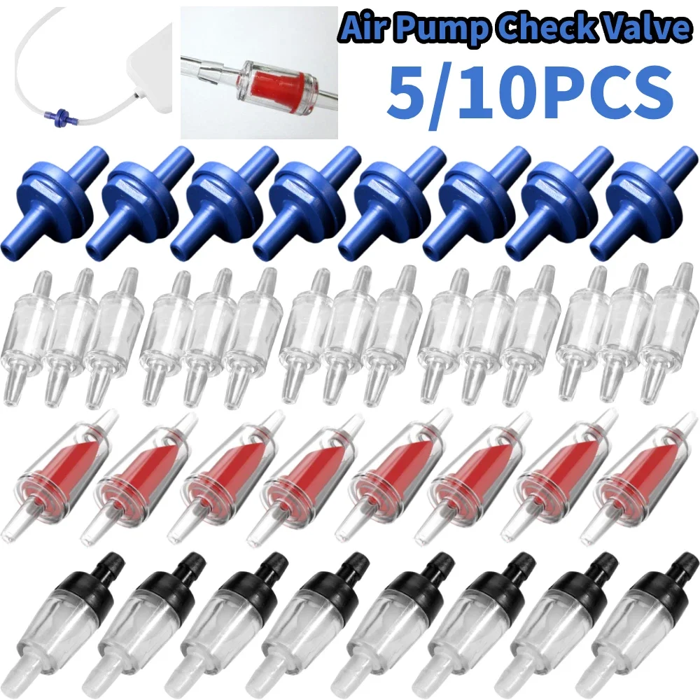 5-10pcs-Aquarium-Fish-Tank-Air-Pump-Check-Valve-One-Way-4mm-Non-Return ...