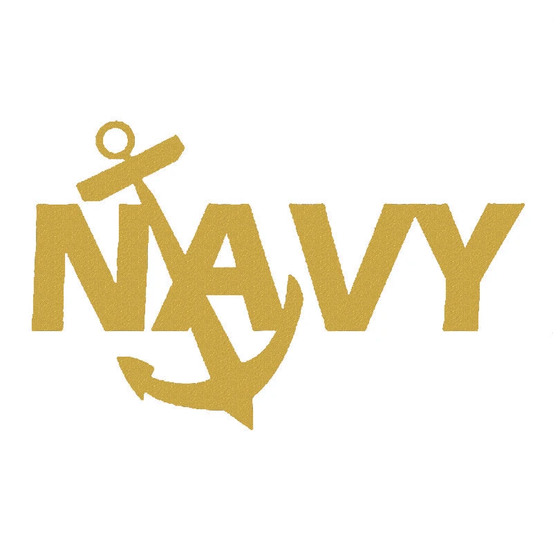 Navy Lettering