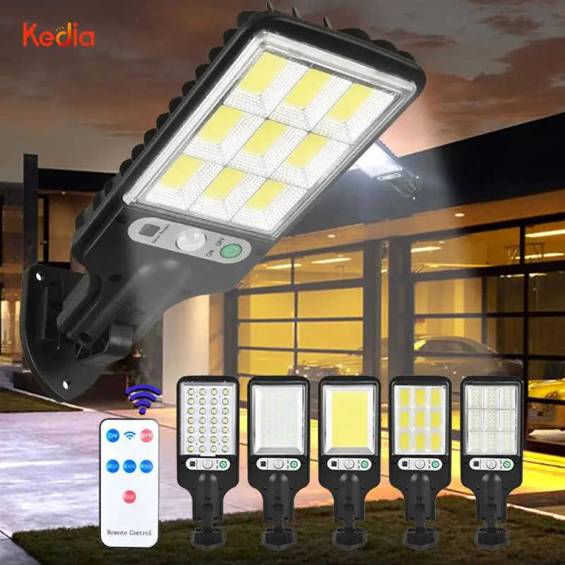 Kedia-COB-LED-Solar-Powered-Light-Outdoors-PIR-Motion-Sensor-Sunlight ...