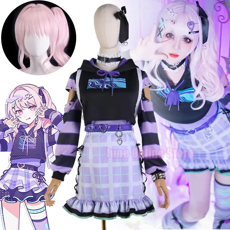 Akiyama Mizuki Cosplay Costumes Anime Clothing With Backpack Wig Girl ...