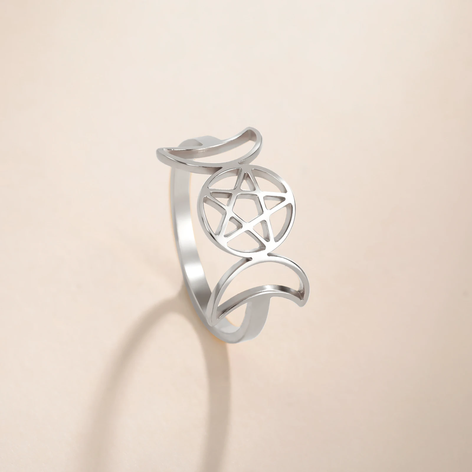 Skyrim-Triple-Moon-Goddess-Pentagram-Rings-for-Women-Stainless-Steel ...