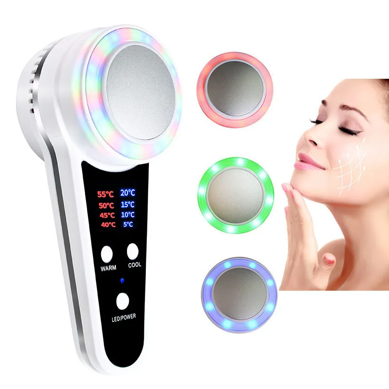 Cryotherapy Face Care Device Hot Cold Hammer Blue Photon Acne Treatment ...