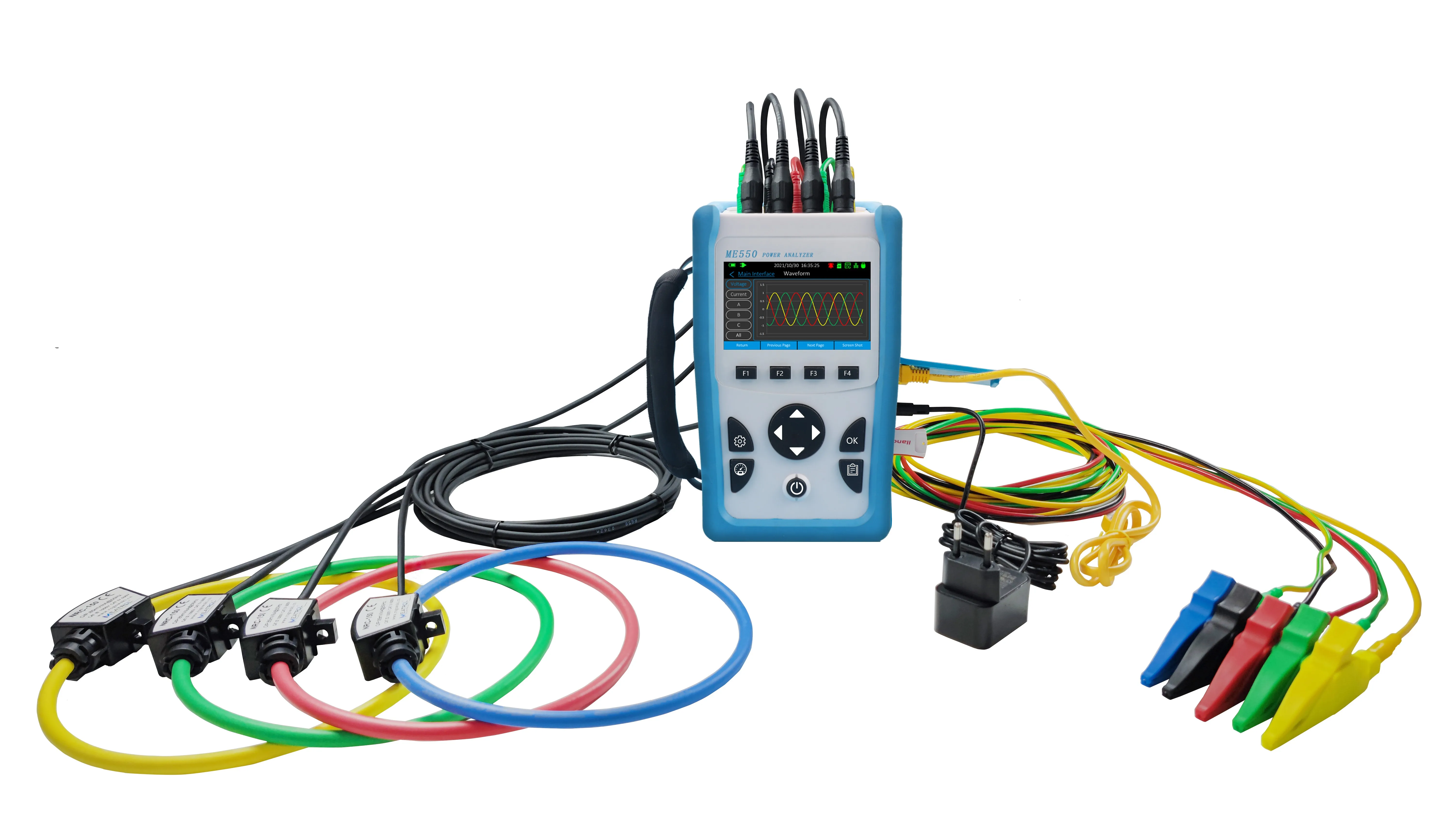 Mi550 오실로그램 전기 에너지 미터 32GB 데이터 로거, 휴대용 전력 품질 분석기| | - AliExpress