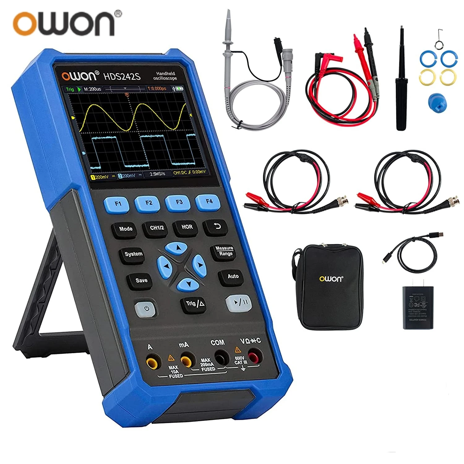 Oscilosc-pio-Digital-Port-til-Owon-Mult-metro-True-RMS-2-Canais-Largura ...