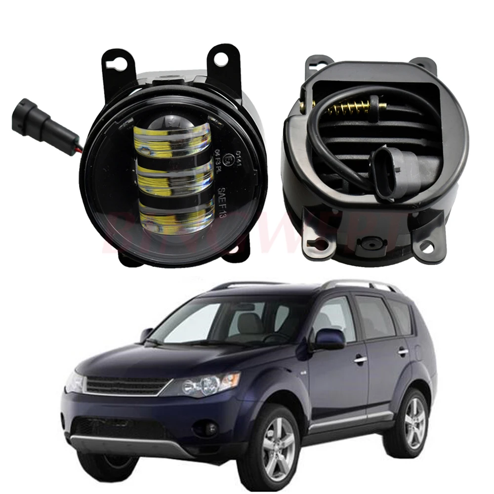 1-Pair-LED-Fog-Light-Lamp-Front-Bumper-Light-For-Mitsubishi-ASX ...