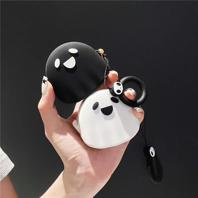 Cute Cartoon Ghost Wireless Bluetooth headset Cases For Samsung Galaxy ...