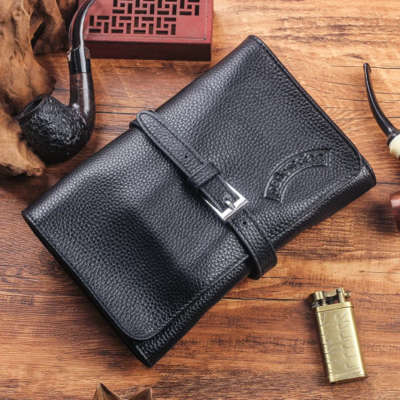 Genuine Leather Tobacco Smoking Pipe Bag Case Smoking Stash Bag ...