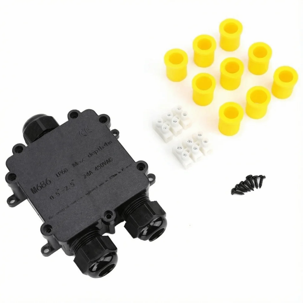 Splice Box M686 Junction Box 3-Way Y Type Terminal Box IP68 Cable Ø4 ...