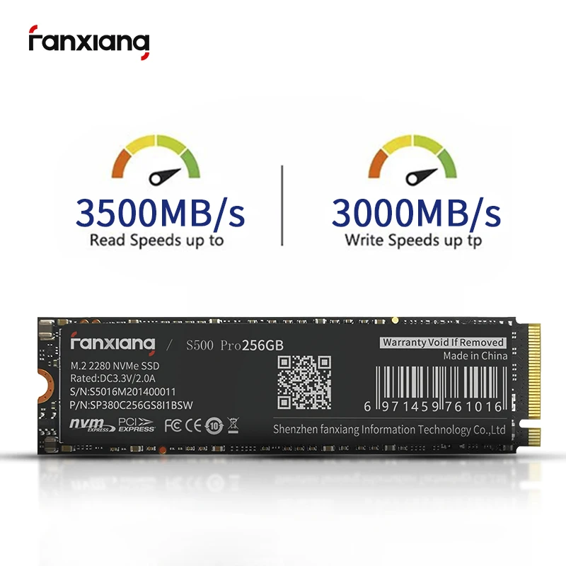 Fanxiang ssd nvme m2 256gb 512 1tb 2tb ssd m.2 2280 pcie gen3x4 tlc ssd ...