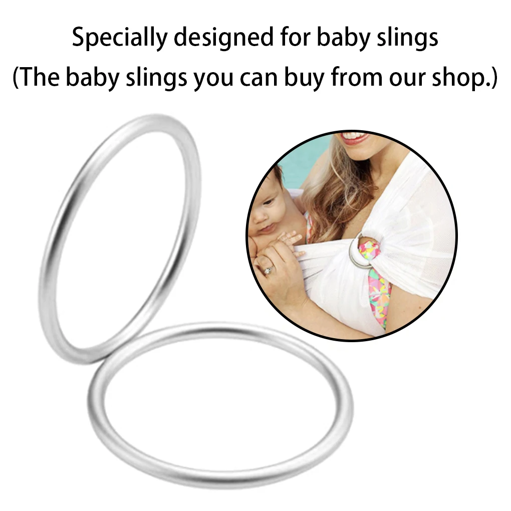 2pcs-Baby-Sling-Rings-Aluminium-Carrying-Strap-Loop-Rust-Proof-No-Welds ...