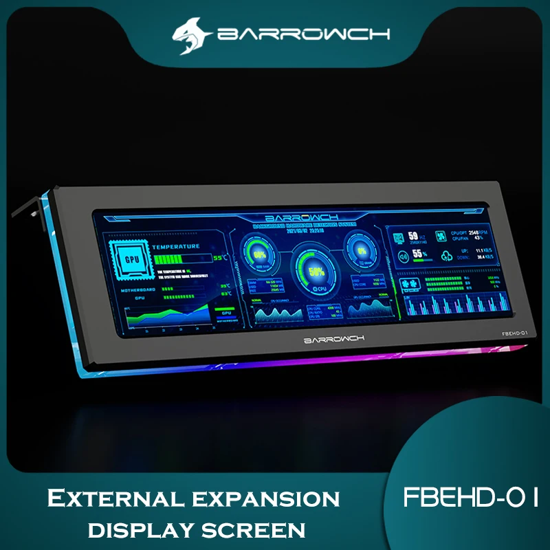 Barrowch PC Case Monitor Hardware Display AIDA64 DIY External Screen ...