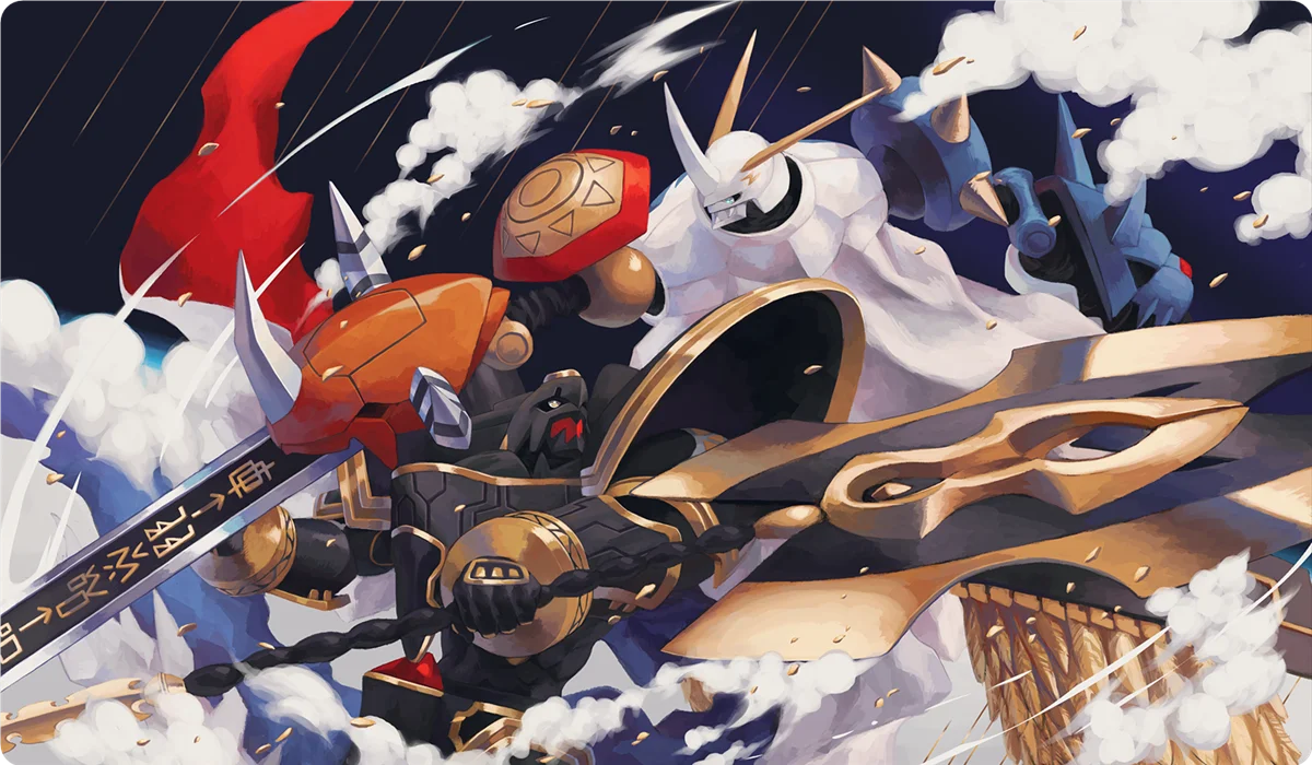 Digimon Playmat Black War Greymon Omega Culumon Terriermon Dtcg Ocg ...