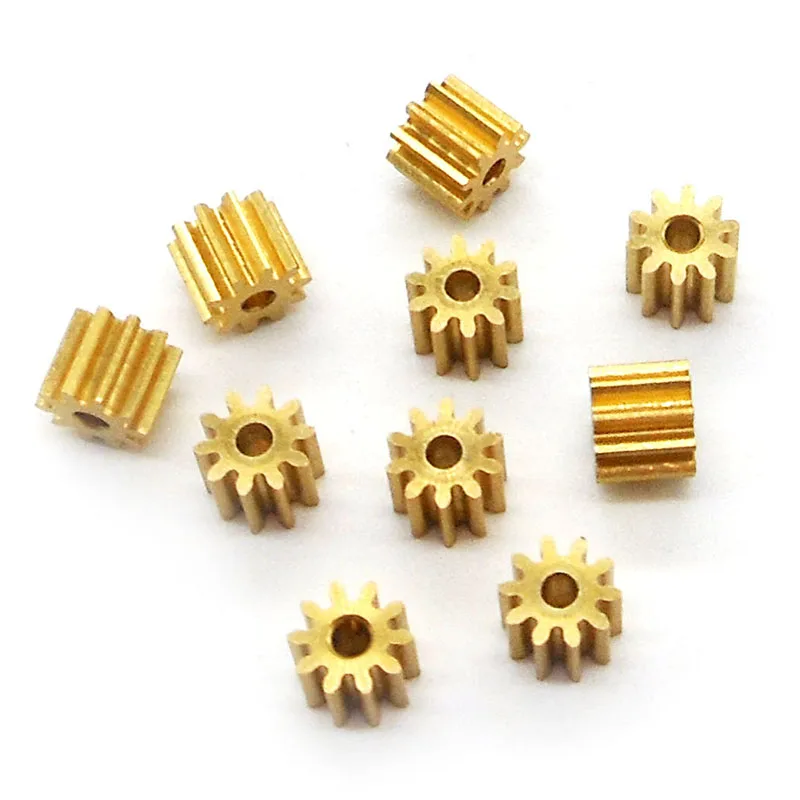 10 Teeth Gear 2mm | 10 Teeth Pinion | 0.4m 10 Teeth | Copper Pinion ...