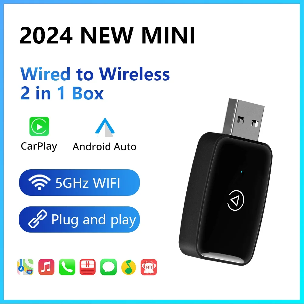 Mini-adaptador-inal-mbrico-Carplay-para-coche-Dongle-inteligente ...