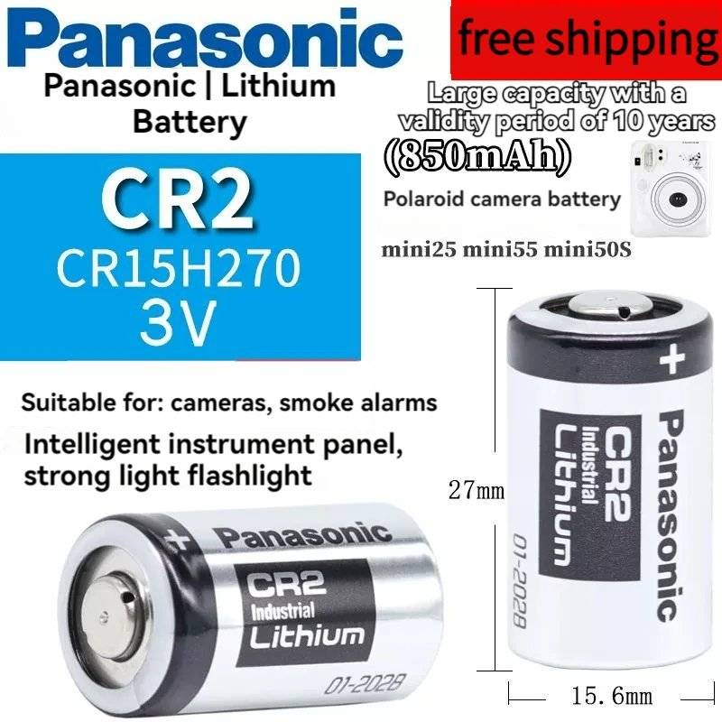 Panasonic-CR2-CR15H270Rangefinder-3V-Lithium-Manganese-Battery-Polaroid ...