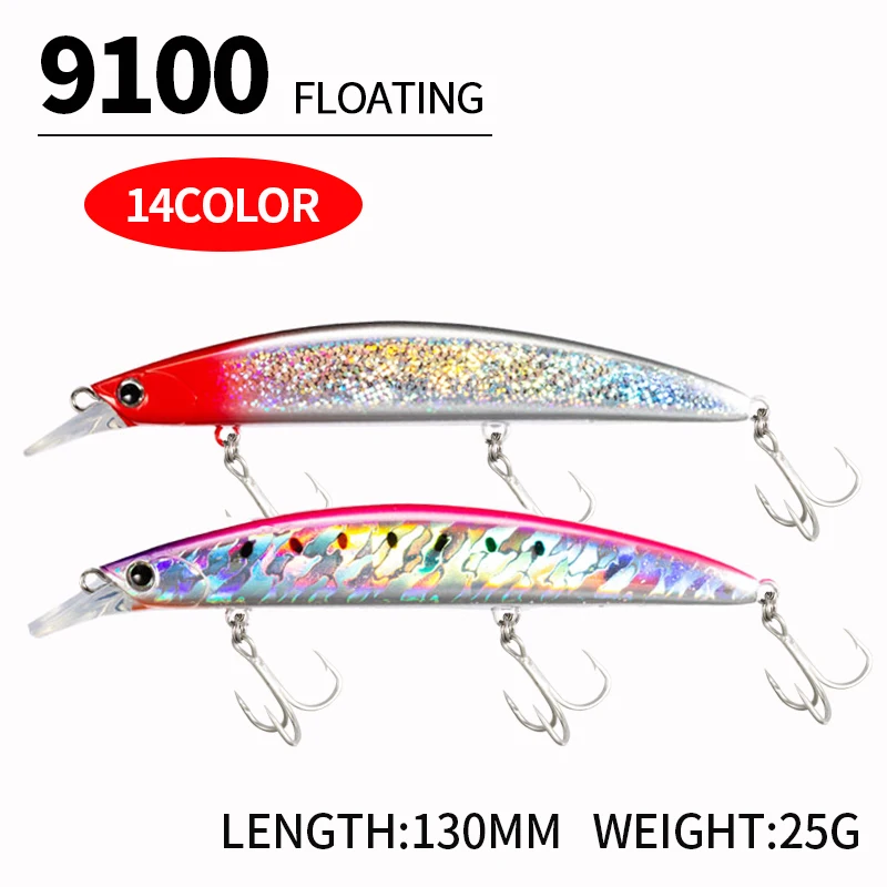 1-Pcs-130mm-25g-Floating-Minnow-Fishing-Lure-Long-Casting-Peche-Trout ...