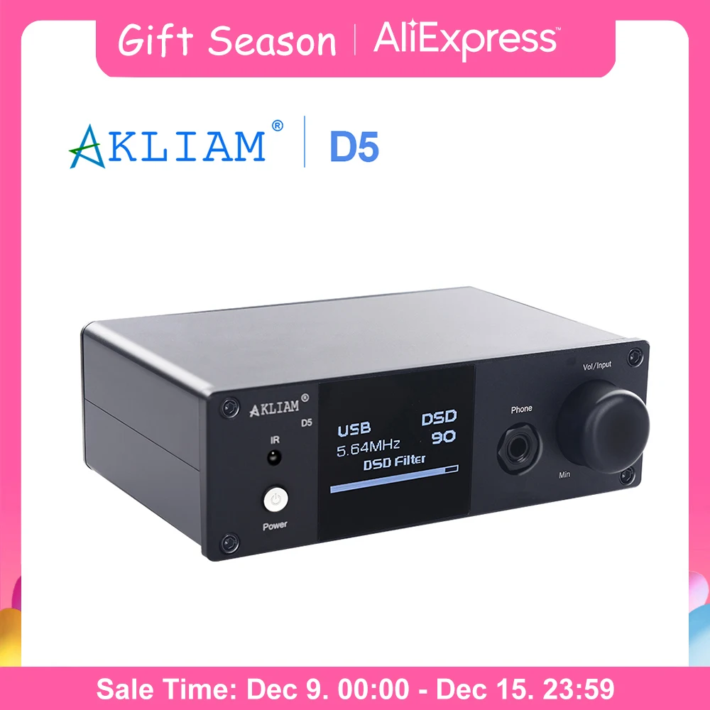 AkLIAM-D5-Dual-ES9038Q2M-DAC-Hifi-Audio-OPA1604-Bluetooth-Dac-with ...