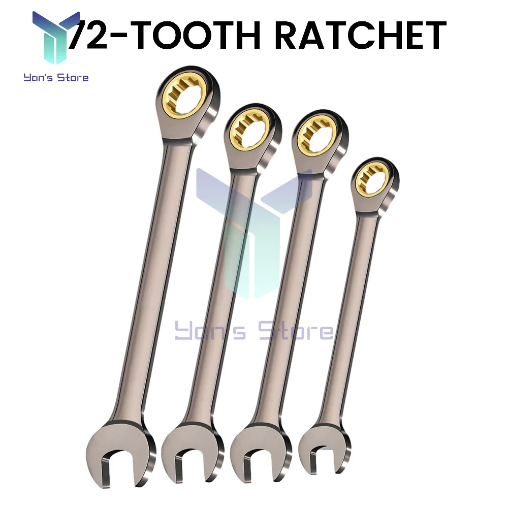1Pc-Key-Wrench-Flexible-Golden-Ratchet-Wrenches-Torque-Universal ...