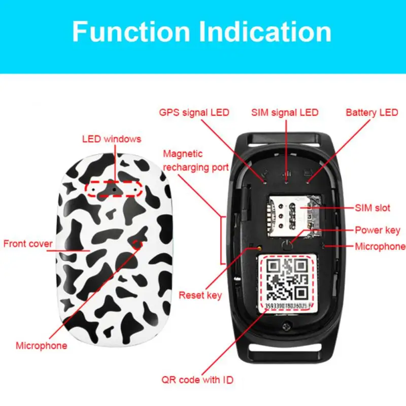 G61 4G Háziállatok Smart Colar Gps Tracker Ip67 Vízálló Kereső Eszköz Csengetése Ingyenes ...