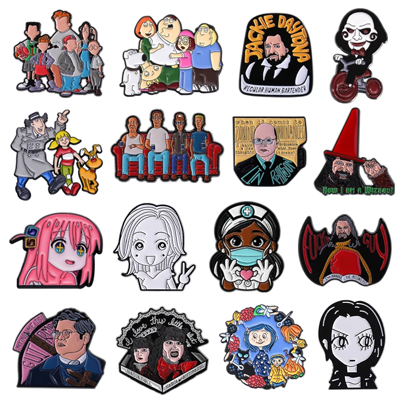 Anime Cartoon Characters Enamel Pin Comic Manga Girl Horror Movie ...