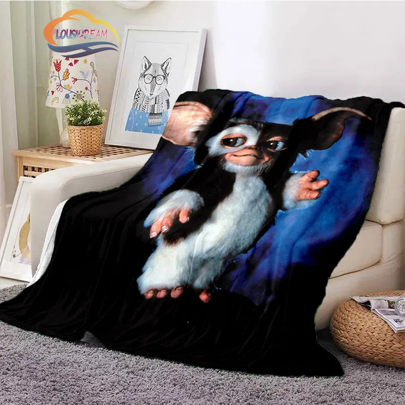 Fashion-Cartoon-Cute-Funny-Monster-Gremlins-Pattern-Flannel-Blanket ...