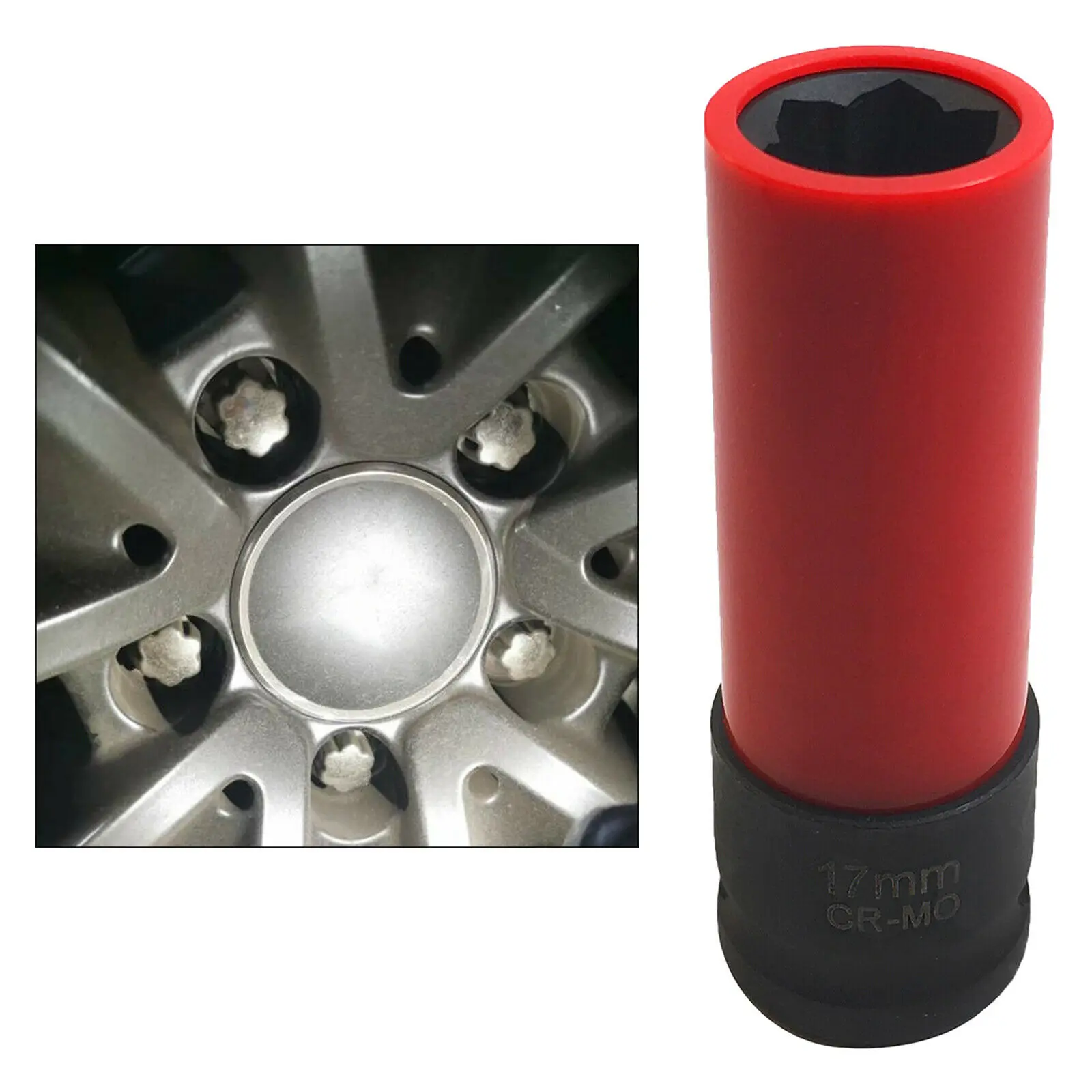 1-Piece-Lug-Nut-Socket-17mm-Wheel-Lock-Nut-Removal-Socket-Wrench-8 ...