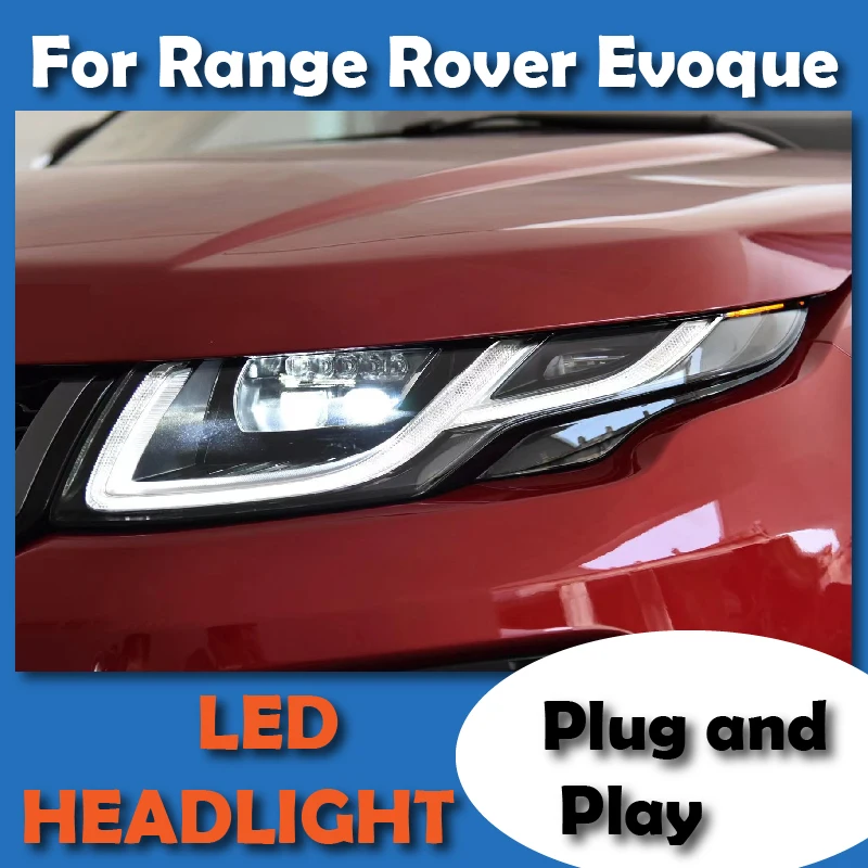 For Range Rover Evoque LED Headlight 2016-2018 For Land Rover Upgrade ...