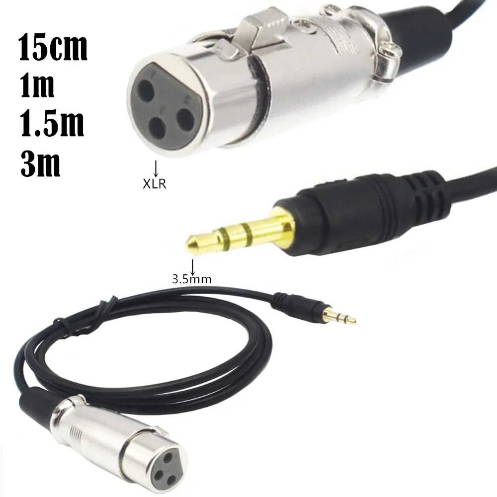 XLR-3-Pin-Male-to-Female-3-5mm-Jack-to-XLR-Audio-Cable-For-Microphone ...