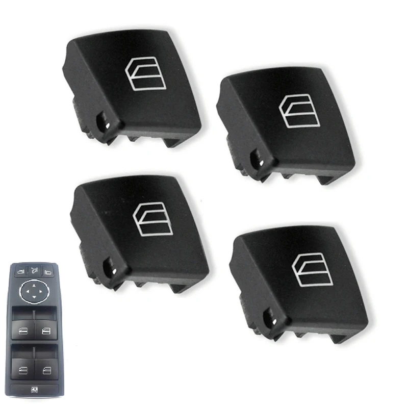 4pcs/set Window Switch Button Cover Cap For Mercedes-benz W204 W212 ...