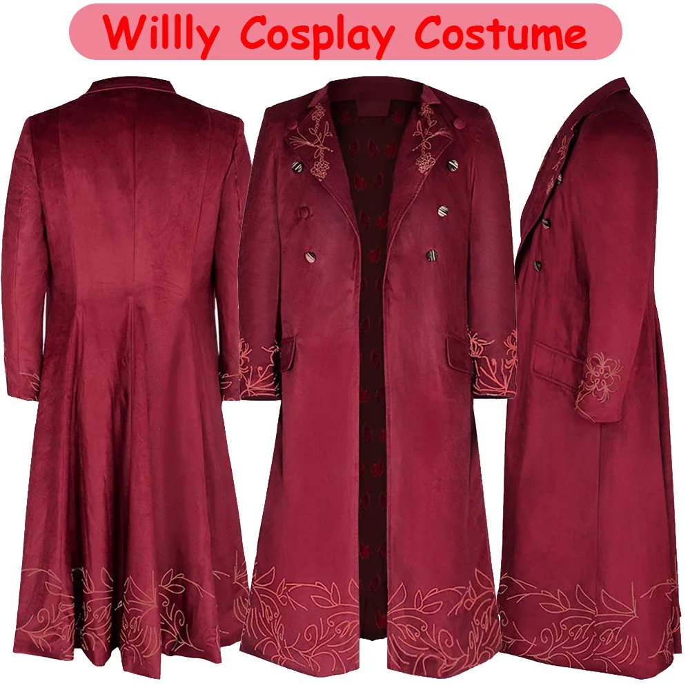Adult Wonkka Cosplay Jacket Movie Chocolate Costume Long Coat Men Male ...