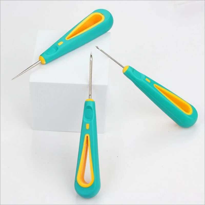 1pc Rubber Handle Sewing Awl Stitcher Shoes Bags Repairs Tools Sewing ...