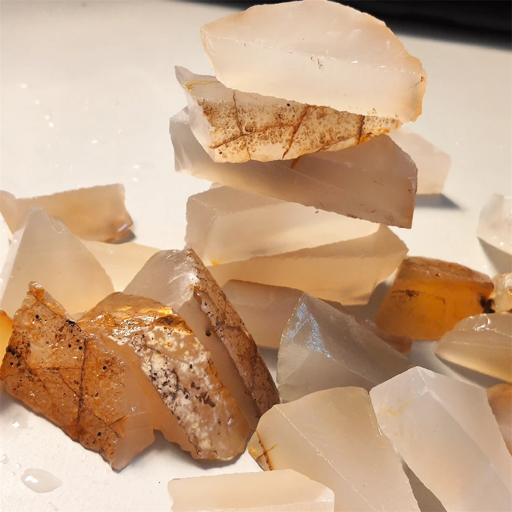 Natural-Real-Chalcedony-Cutting-Scraps-Agate-Offcut-Mineral-Raw-Stone ...