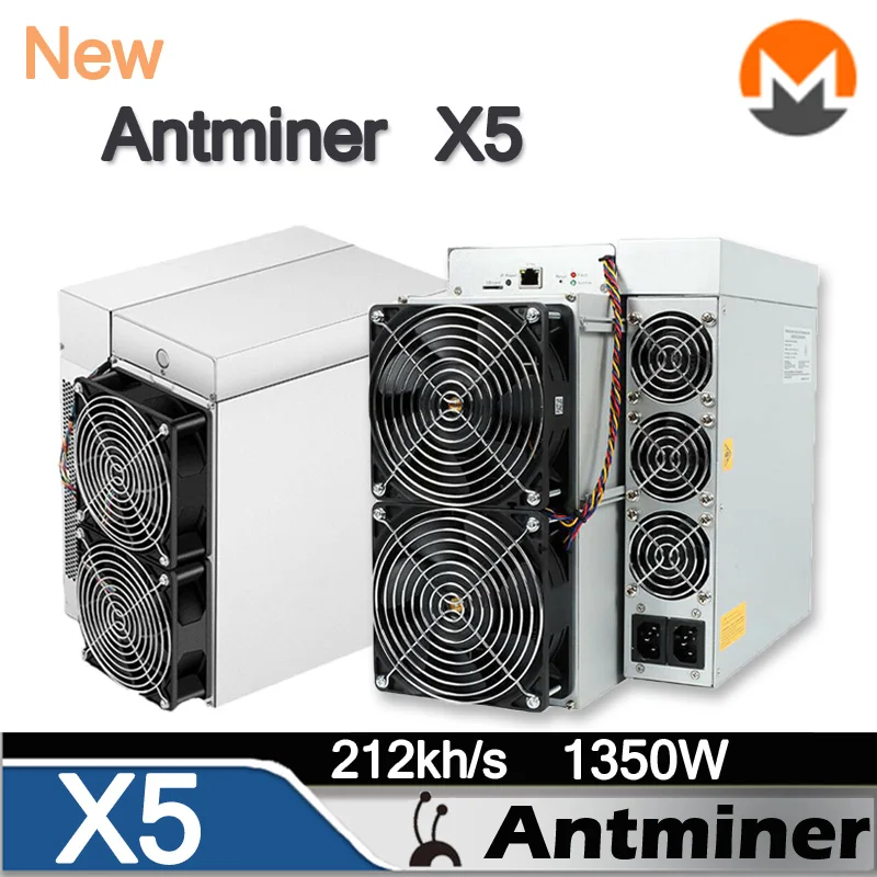New-Bitmain-Antminer-X5-Asics-Miner-212Kh-S-1350W-Mining-Crypto-Machine ...