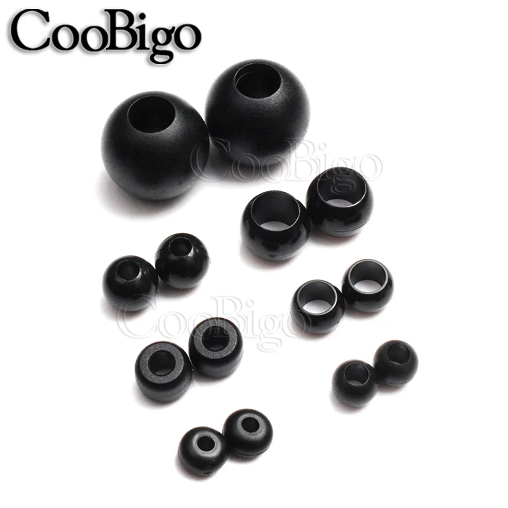 Pony-Plastic-Beads-Large-Hole-Barrel-Beads-Outdoor-Cord-Lock-End ...