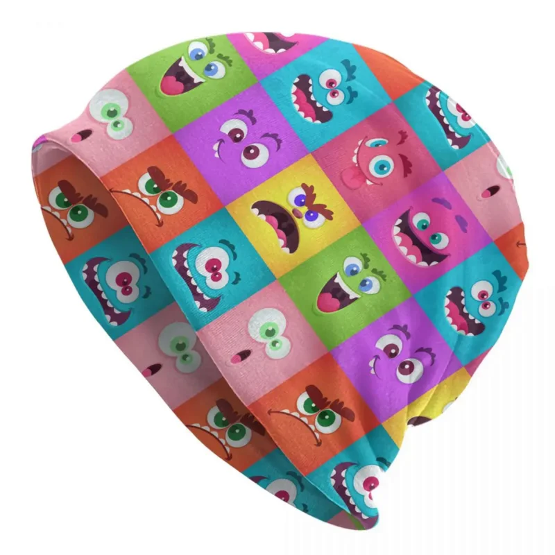 Cartoon-Monster-Faces-Funny-Meme-Collage-Skullies-Beanies-Caps-Men ...