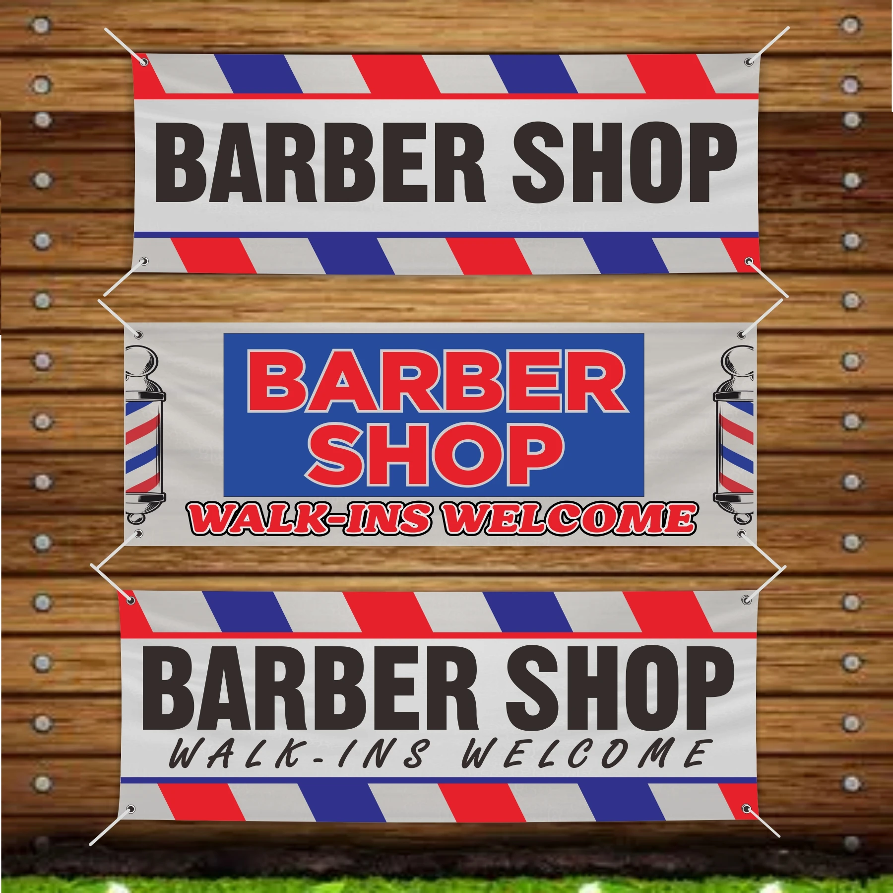 High Quality Vinyl Barber Shop Banner PVC Sign Salon Beauty Haircut ...