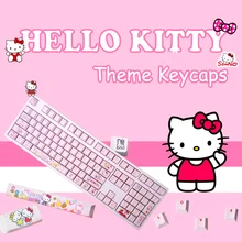 Sanrio Keycaps Cartoon Anime Hello Kitty Mechanical Keyboard ...