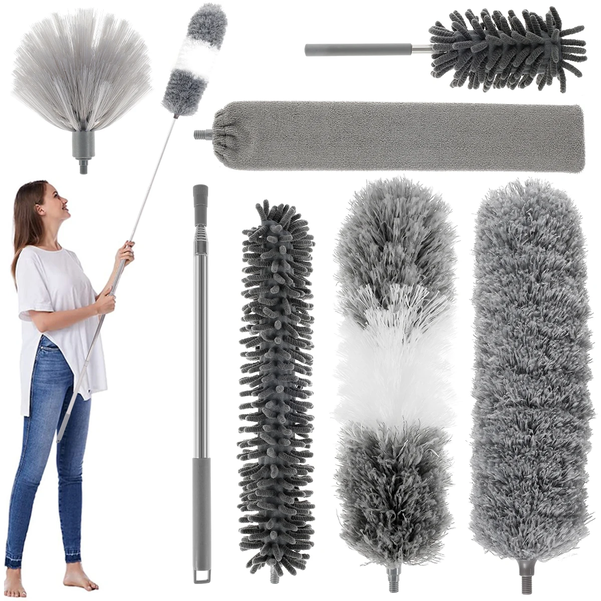Microfiber-Duster-Extendable-Duster-Bendable-Cleaner-Brush-Telescopic ...