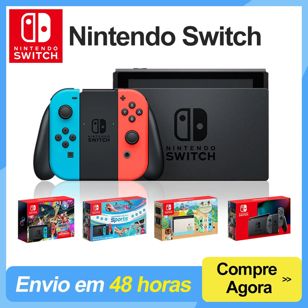 Nintendo switch game console desbloqueado várias opções de cores 32gb ...
