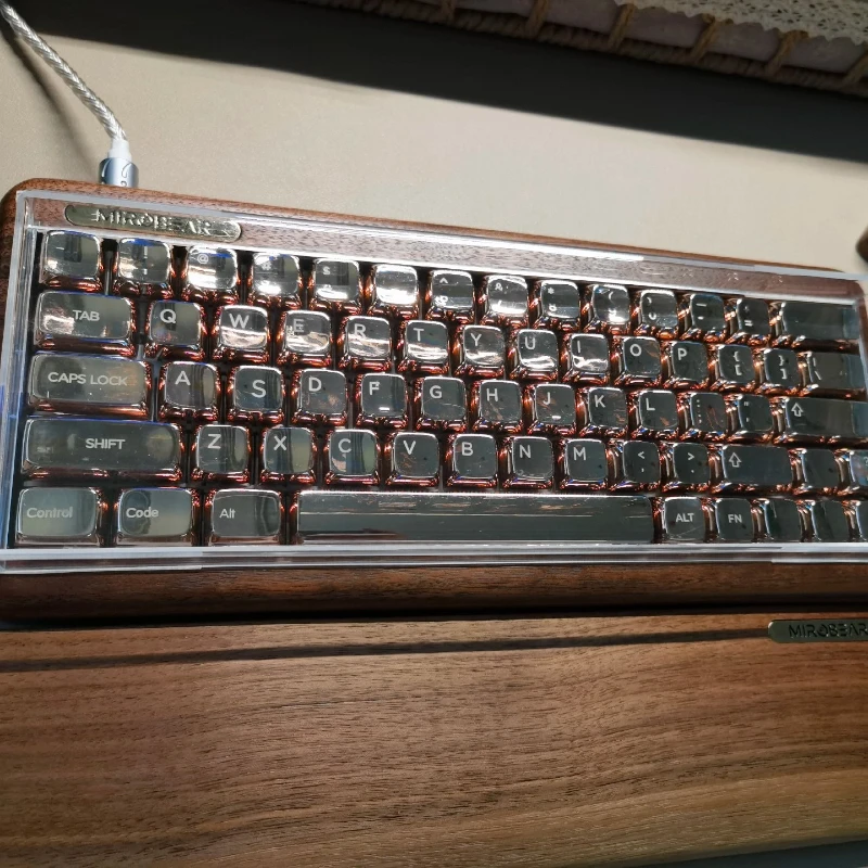 ECHOME Custom Rose Gold Metal Keycaps Set Cnc Matte Aluminu Keycaps XDA ...