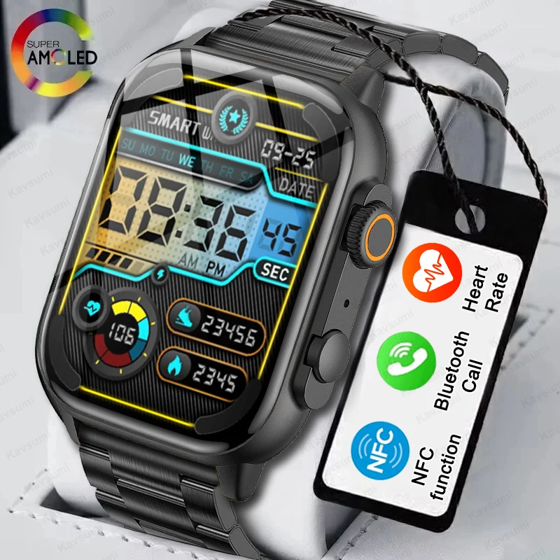 2-0-inch-AMOLED-Screen-TK95-Ultra-Smart-Watch-Always-Show-Time-Series-8 ...